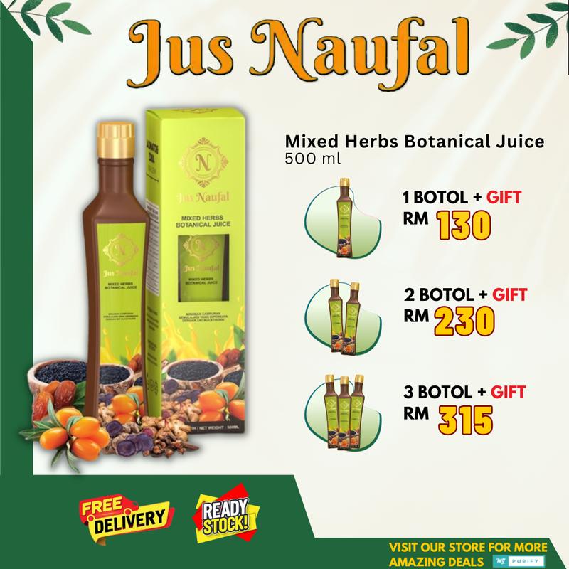 Jus Naufal Mixed Herbs Botanical Juice [FAST SHIPPING] [ORIGINAL ...