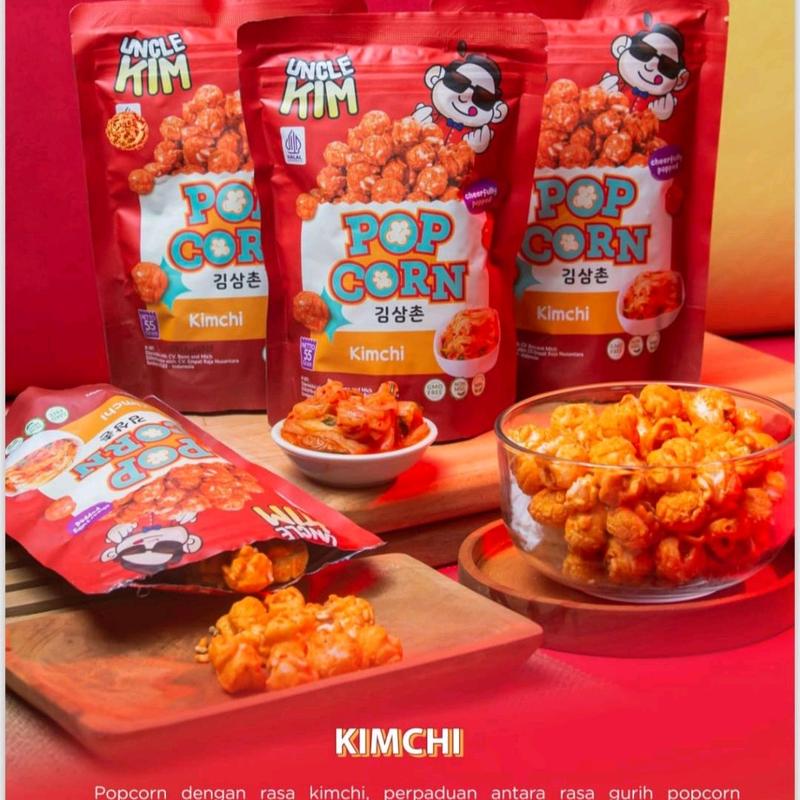 Popcorn Uncle Kim Rasa Kimchi - Camilan Khas Korea - Food, Snack - Shop ...