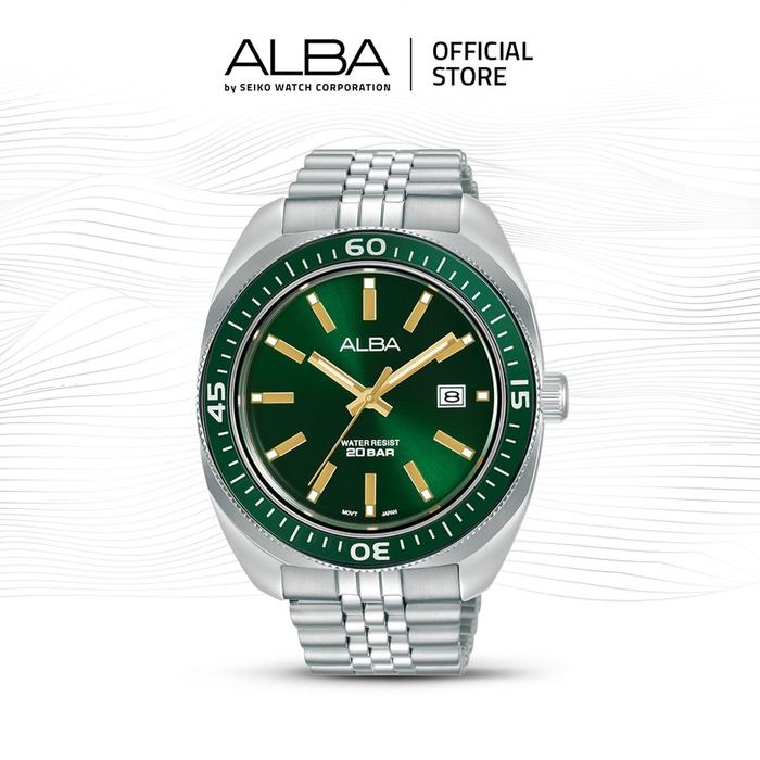 Promo Alba Active Jam Tangan Pria Turtle AS9T77 / AS9T77X1 Quartz Green ...