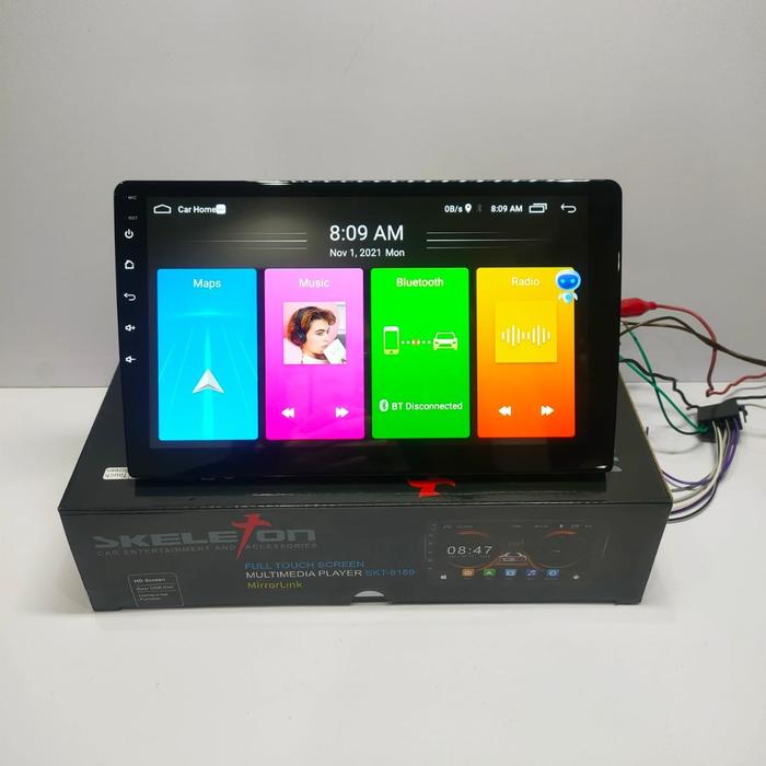 Jual Head Unit Android 10 inch Skeleton 8189 MirrorLink Voice Command ...