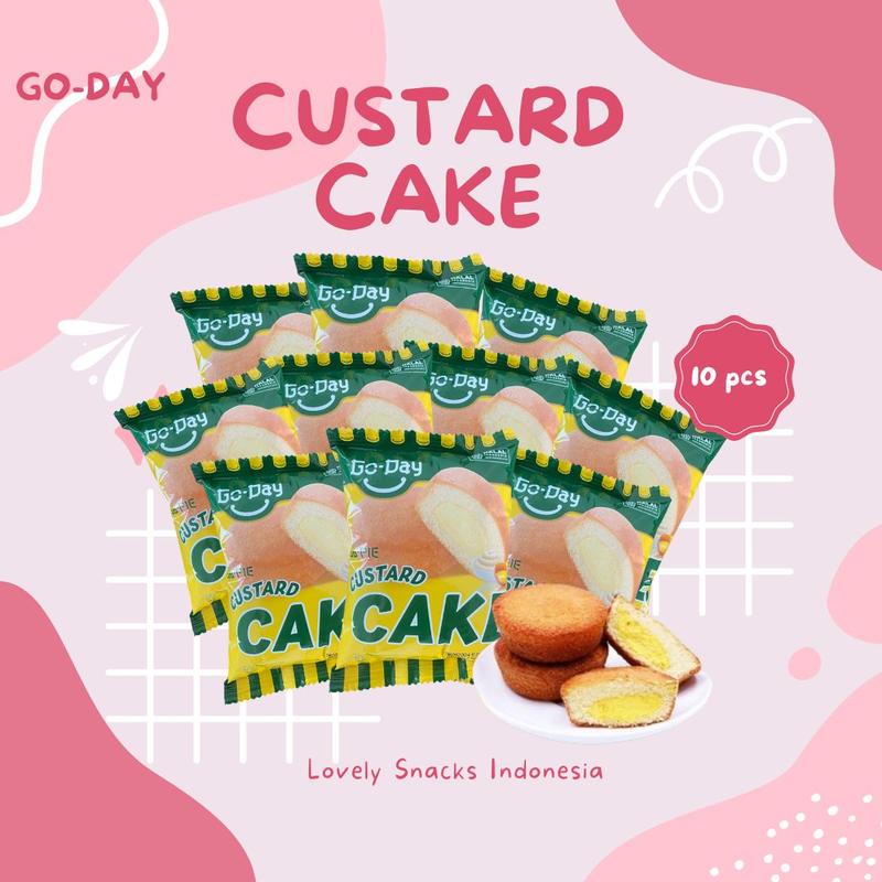 HALAL Snack Custard Cake | GO-DAY | Snack Pie | Pie Cream Food - Shop ...