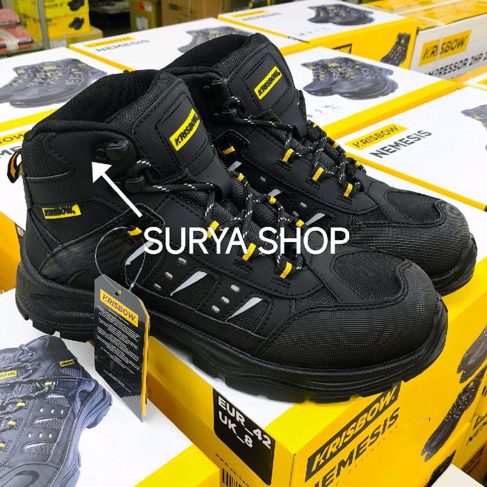 Jual Sepatu Safety Krisbow NEMESI 6INCH || SAFETY SHOES KRISBOW NEMESI ...