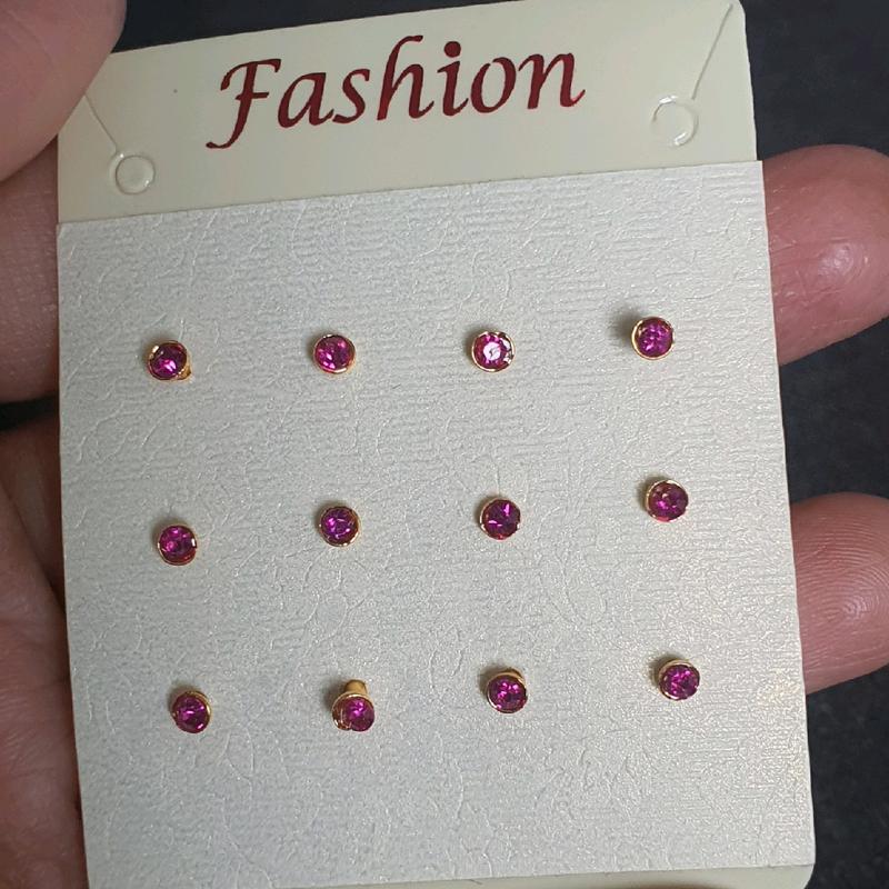 M014 Goldplated Ruby stone Mukuthi Mukuti Nosepin back screw - TikTok ...
