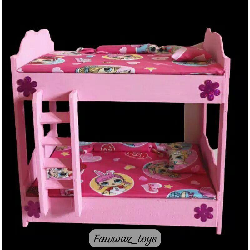 TEMPAT TIDUR TINGKAT UNTUK BONEKA Doll - Shop | Tokopedia