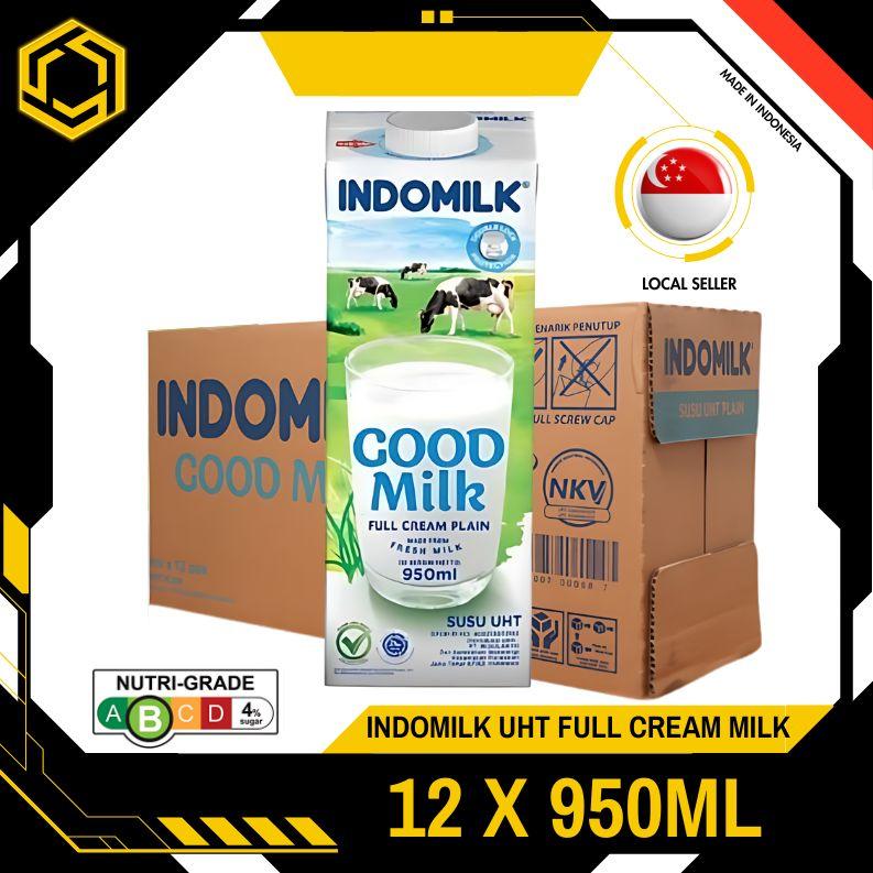 INDOMILK UHT Full Cream Milk 950ML X 12 (TETRA) - TikTok Shop Singapore