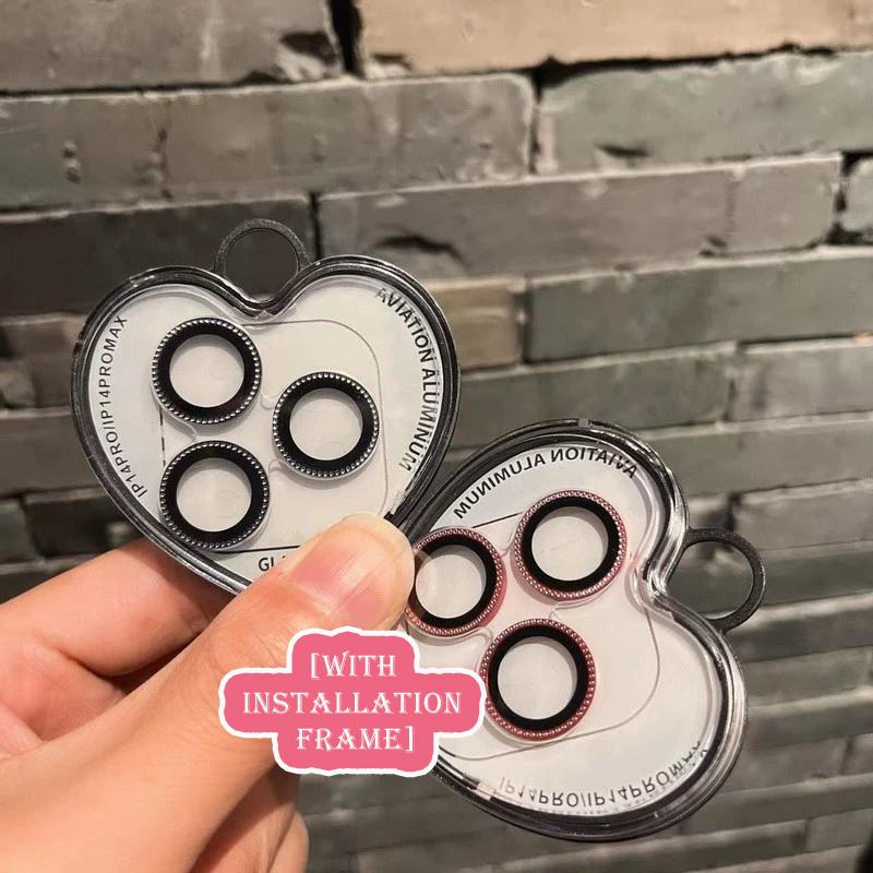 [With Installation Frame] Single row diamond inlay Premium Camera ...
