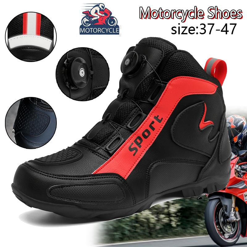 Waterproof Motorcycle Riding Shoes 36-47 High-Top Leather Me - TikTok ...
