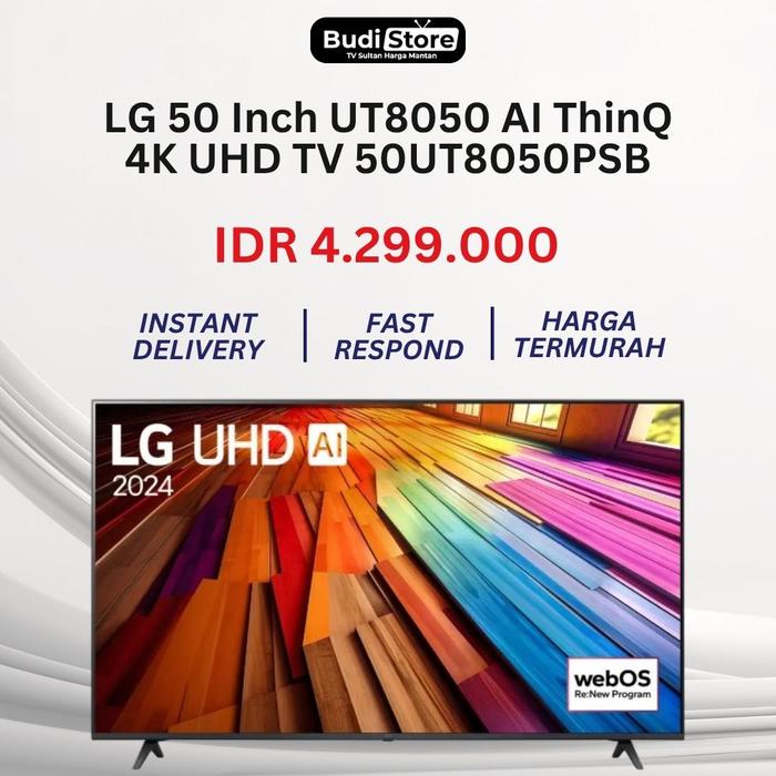 Jual LG 50 Inch UT8050 AI ThinQ 4K UHD TV 50UT8050PSB - Jakarta Selatan ...