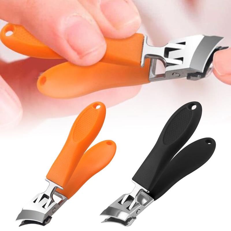Slanted Nail Clippers, Wide Jaw Opening Anti-Splash Slanted Nail ...