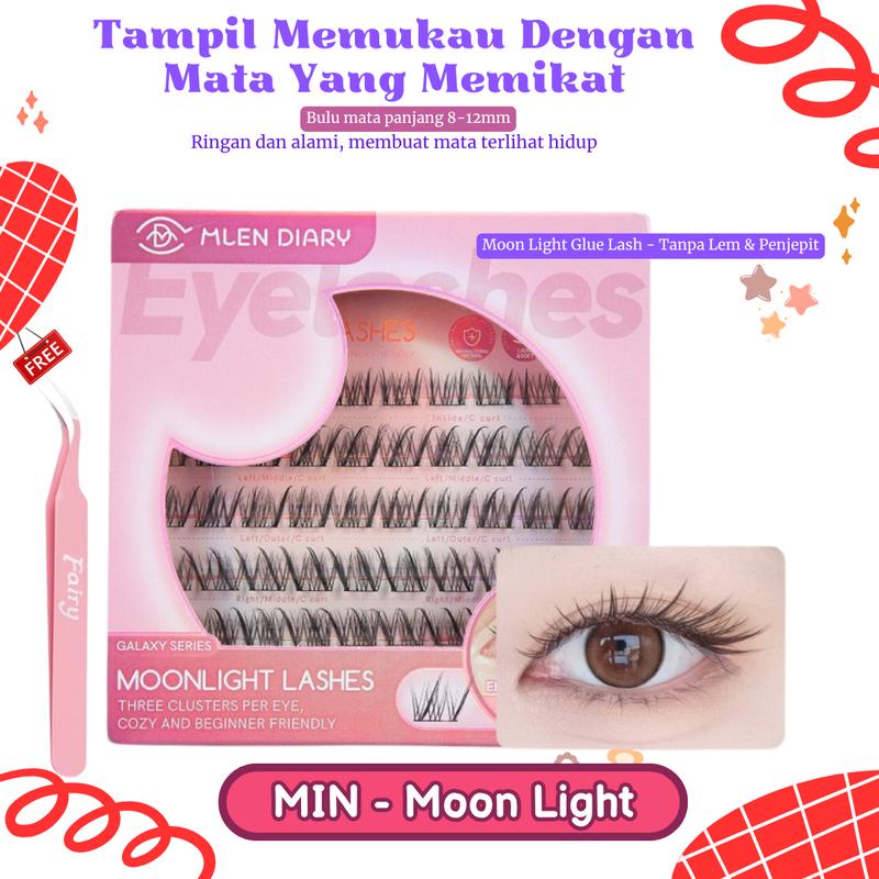 MLEN DIARY Bulu Mata Palsu Model Fox yang Dapat Digunakan Kembali ...