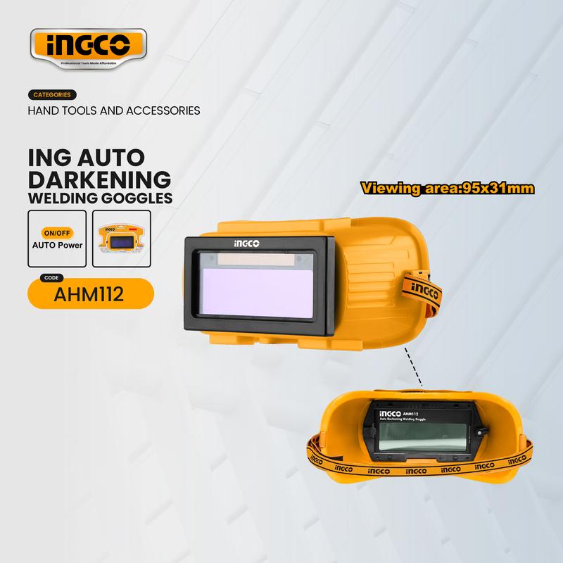 Ingco Auto Darkening Welding Goggles AHM112 (IHT) - TikTok Shop Philippines