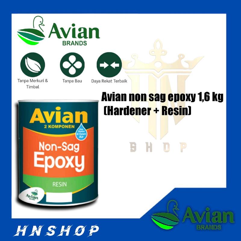 AVIAN LEM EPOXY NON SAG 1,6kg / Komponen (HARDENER RESIN) - Shop ...