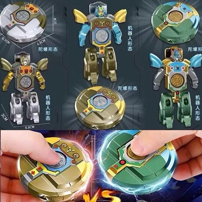 Fidget Spinner Transformer Toys Mechanical Gyro Robot Kretifitas Mainan ...