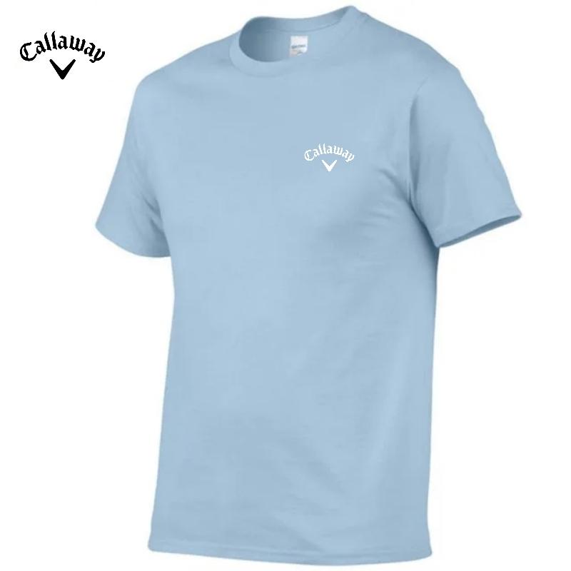 Summer men's embroidered Callaway high-quality 100% pure cotton ...