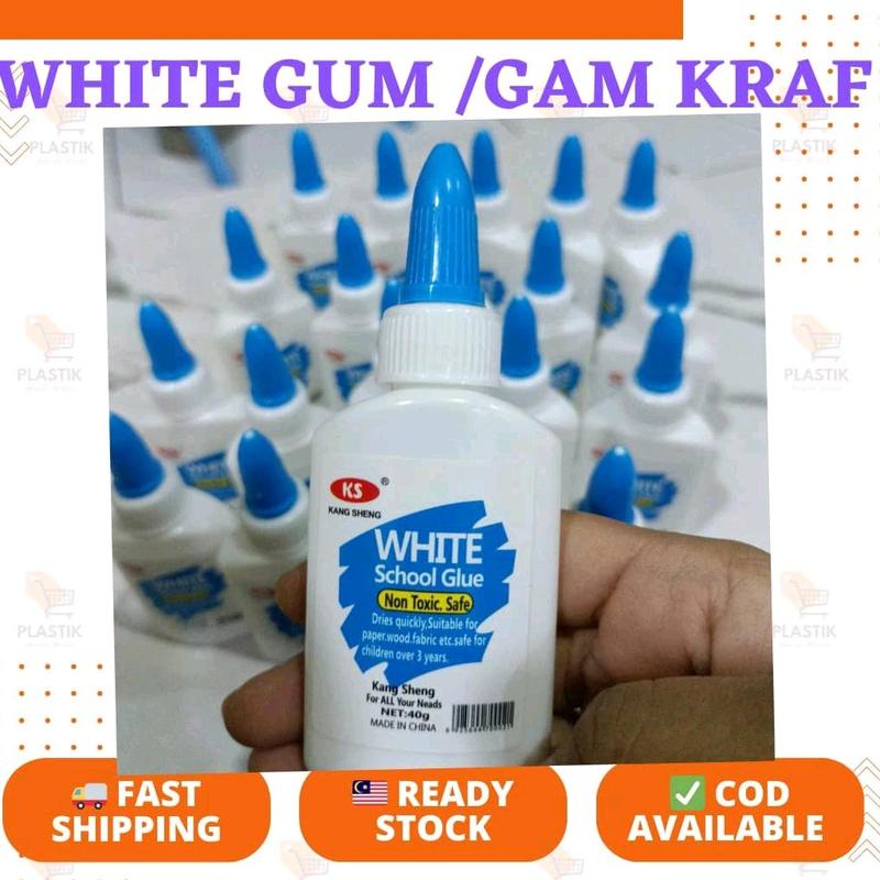 (RM1) 1 pcs WHITE GLUE gam kraf small tube - TikTok Shop Malaysia