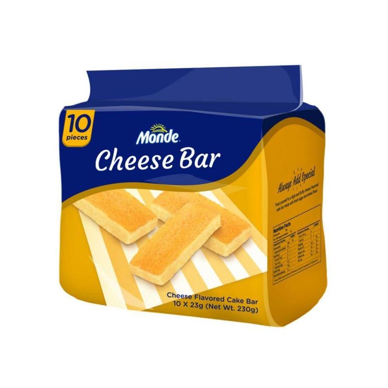 Monde Cheese Bar Cheese Flavored Cake Bar 23gx10s - TikTok Shop Philippines