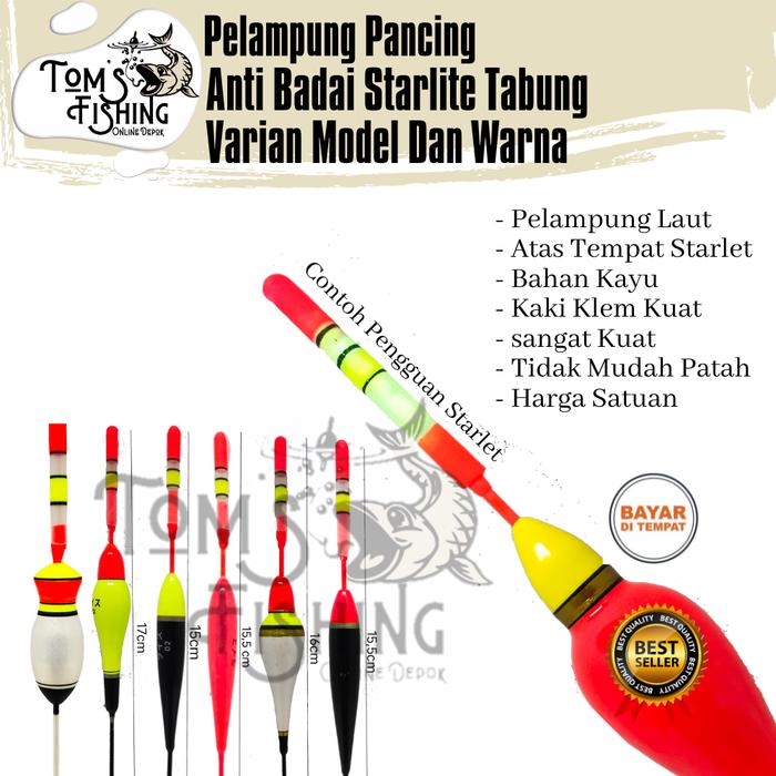 Promo Pelampung Pumbul Pancing Anti Badai Starlite Tabung Klem Panjang ...