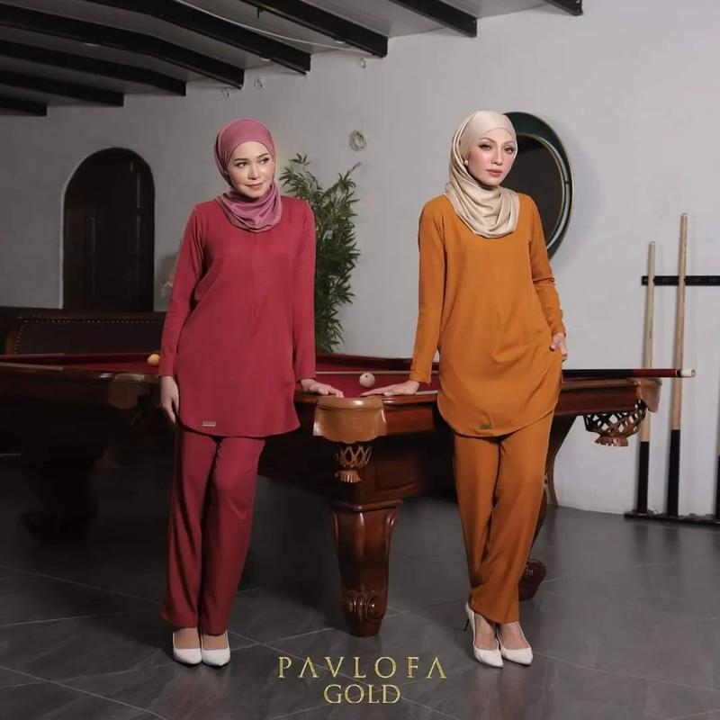 ByMadeeha Pavlofa Gold Soft Crepe - TikTok Shop Malaysia