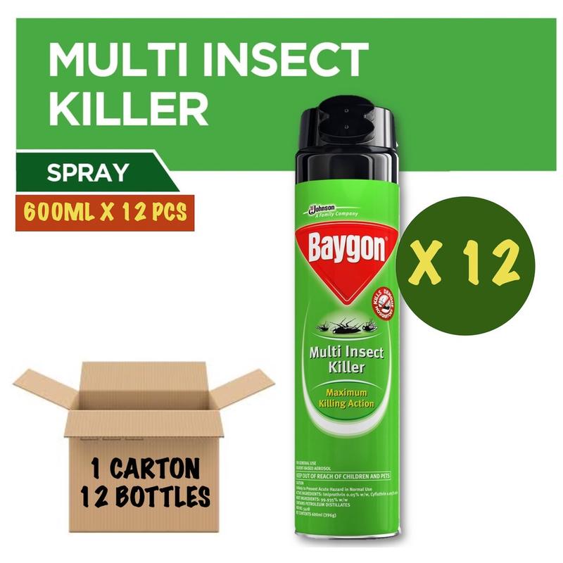 Baygon Multi Insect Killer 600ml (1 CARTON 12 PCS) / Pesticide - TikTok ...