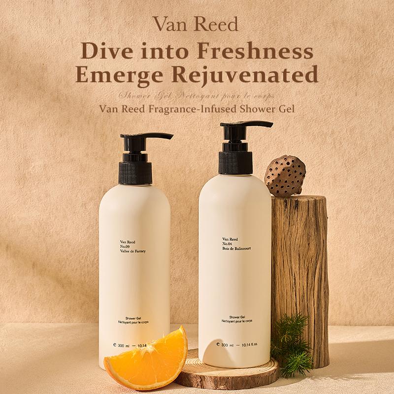 Van Reed Fragrance Shower Gel - 300ml Long-Lasting Body Cleanser ...