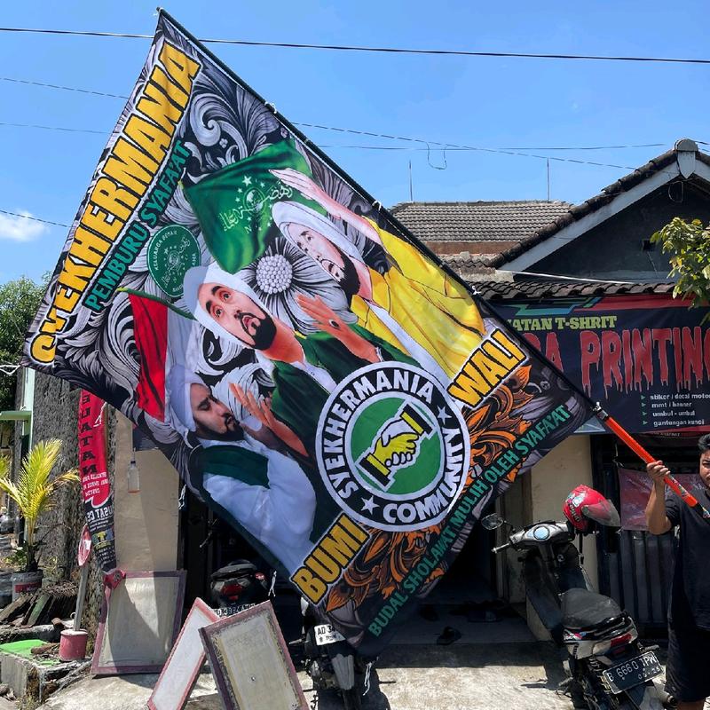 BENDERA SHOLAWAT BESAR HABIB SYECH UKURAN 150x100 FREE STICKER - Shop ...