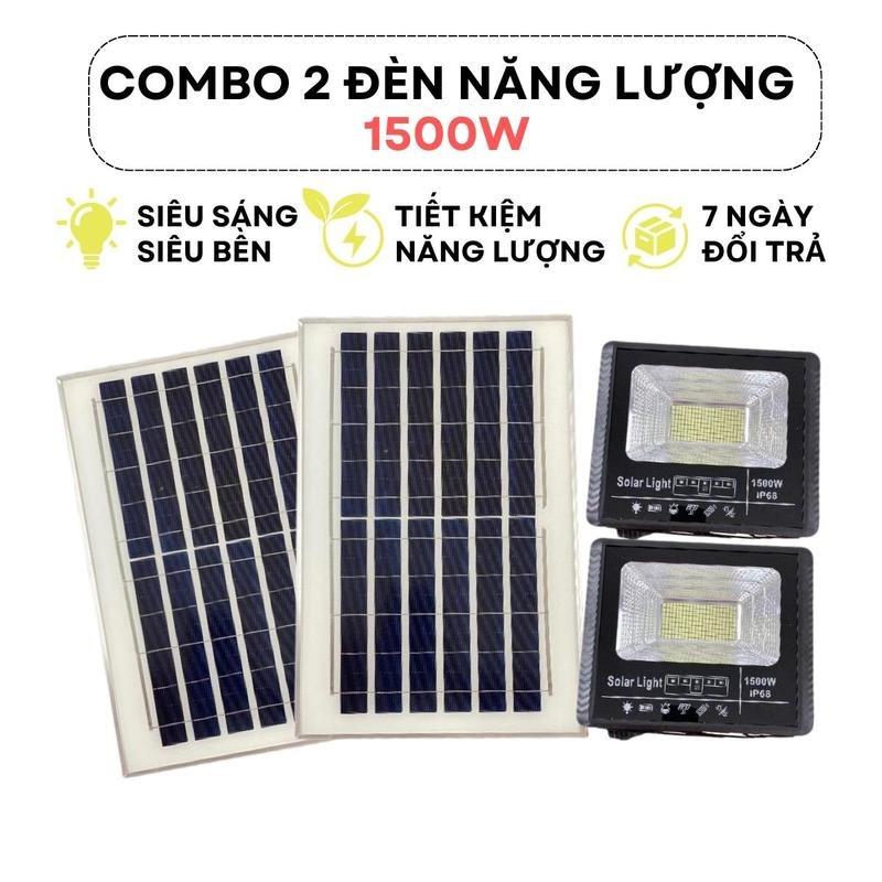 COMBo 2 bò dèn pha Näng Luong Mät Trǒi1500w tu dÃng sac, dun - TikTok ...
