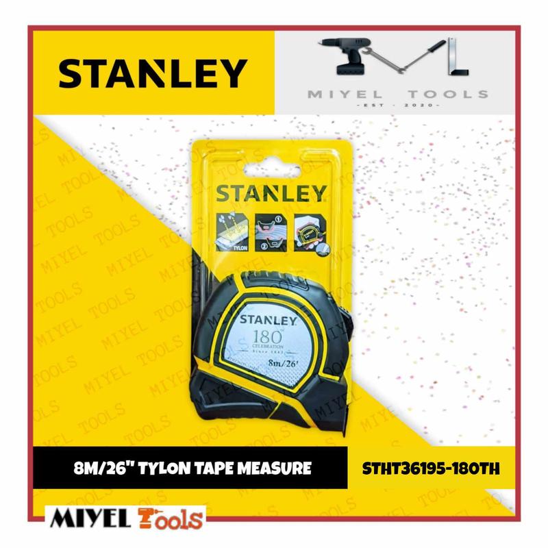 STANLEY Steel Tape Measure TYLON 8m/26ft - Durable and Versatile ...