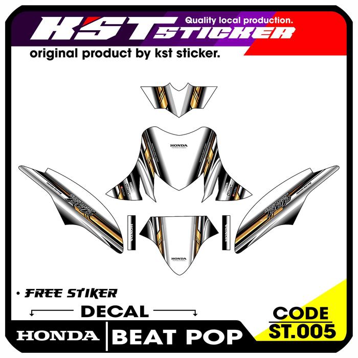 Promo Stiker Motor Honda Beat Pop KST.005 - Motif Racing Full Body ...