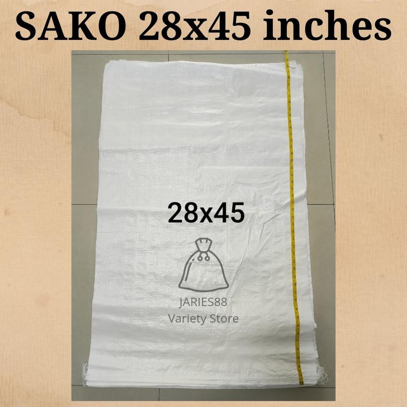 Sack/Sako Bag 28x45 Inches White (70 to 80 kilos) Organiser - TikTok ...