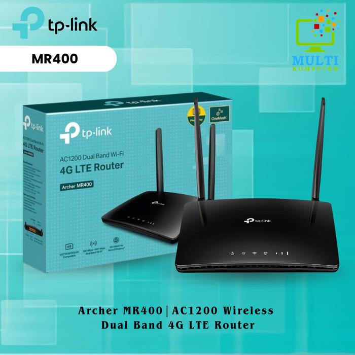 Jual TP-Link Archer MR400 AC1200 4G LTE Modem Wireless Router - MR400 ...