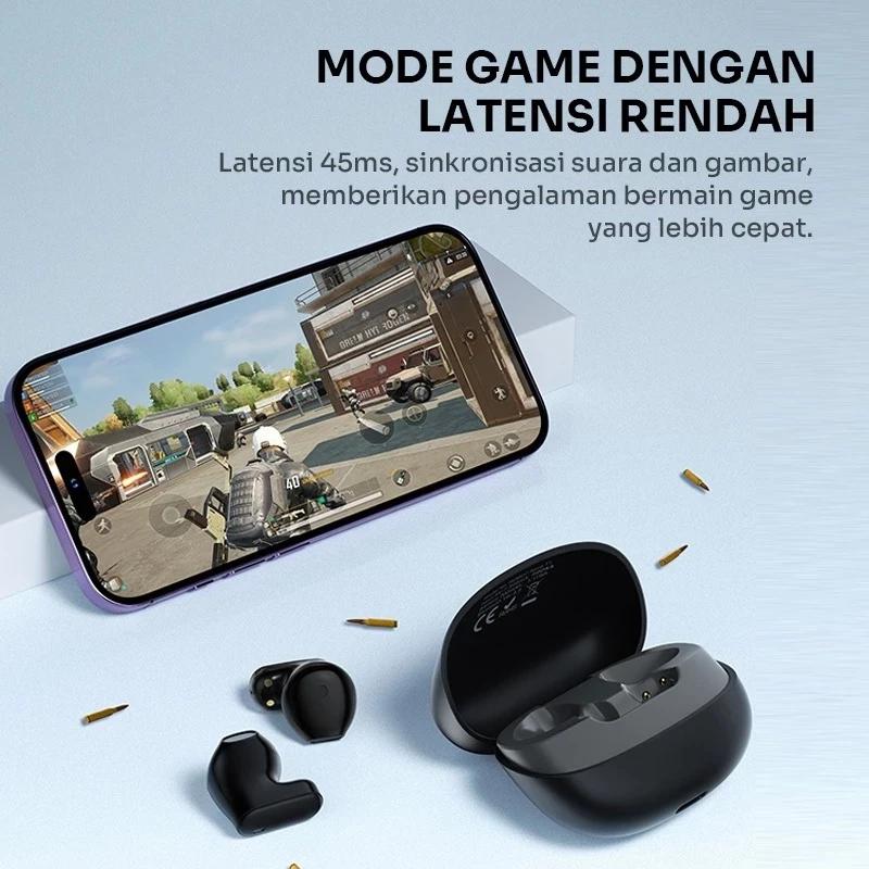 ROBOT TWS Nova T1 Headset Bluetooth 5.4 Earphone Wireless with Gagang ...