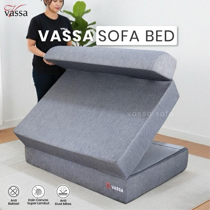 Promo Sofabed Trifold Vassa Sofabed 2 in 1 Minimalis - 80 X 180 Cm ...