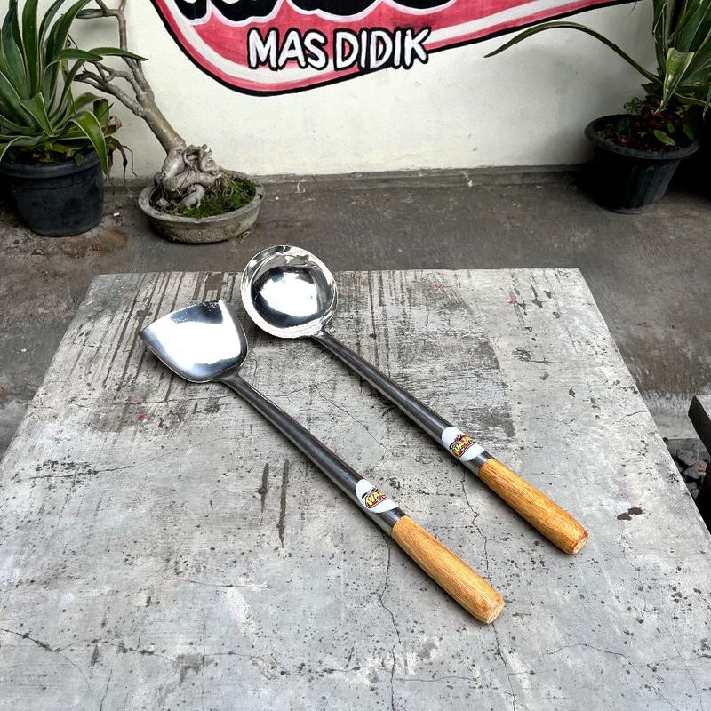 Set Alat Masak Nasi Goreng Sutil Dan Irus Stanlis Ukuran Sedang - Shop ...