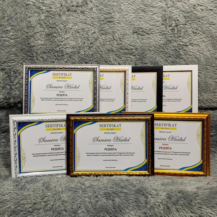 Jual Bingkai Sertifikat A4, Frame Sertifikat A4, Figura Sertifikat A4 ...