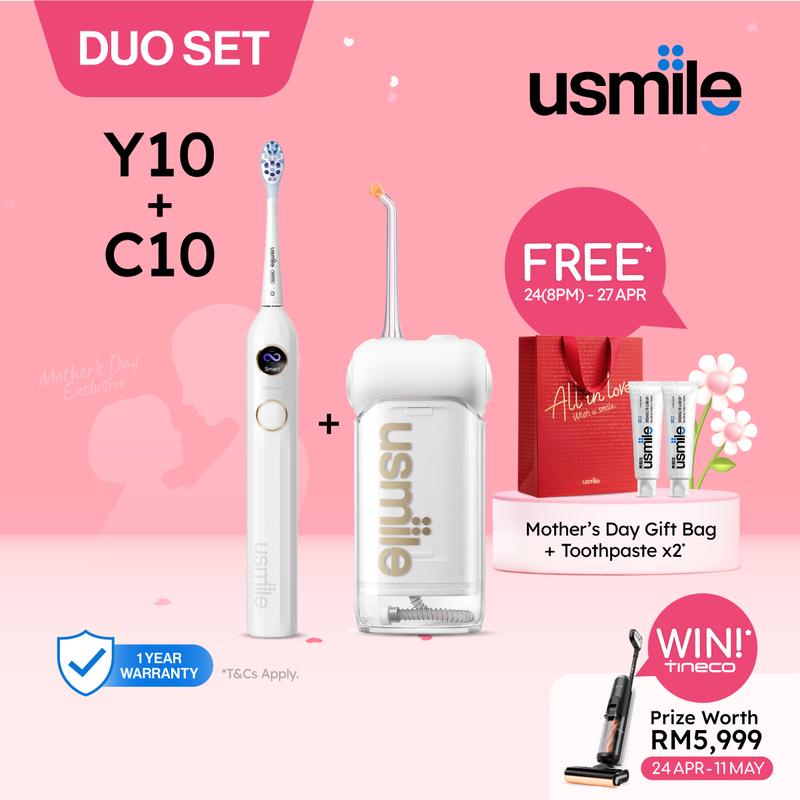 Bundle Set usmile C10 Dental Flosser + Y10 Electric Toothbrush - TikTok ...