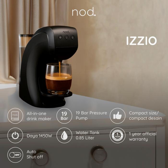 Jual NOD - Izzio - Compact Capsule Machine - Your All-in-One Drink ...