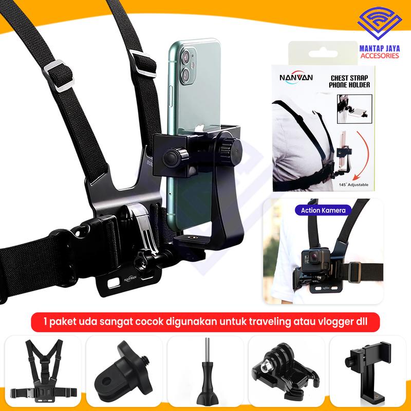 [COD] NANVAN TALI STRAP DADA HP MOUNT CHEST STRAP HP CLIP 1 SET - Shop ...