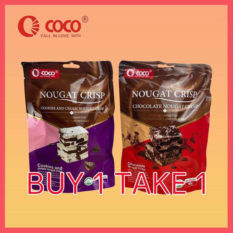 【BUY 1 TAKE 1】COCO Crisp Nougat 90g Series |Chocolate & Cookies ...