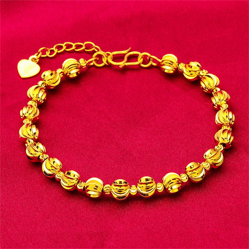 Gelang Tangan Manik Tembikai, untuk Wanita, Panjang 18 sentimeter ...
