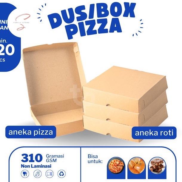 Dus Coklat Pizza Kraft 22x22x5cm satuan - Kertas Pe 290gr, Aman - Shop ...