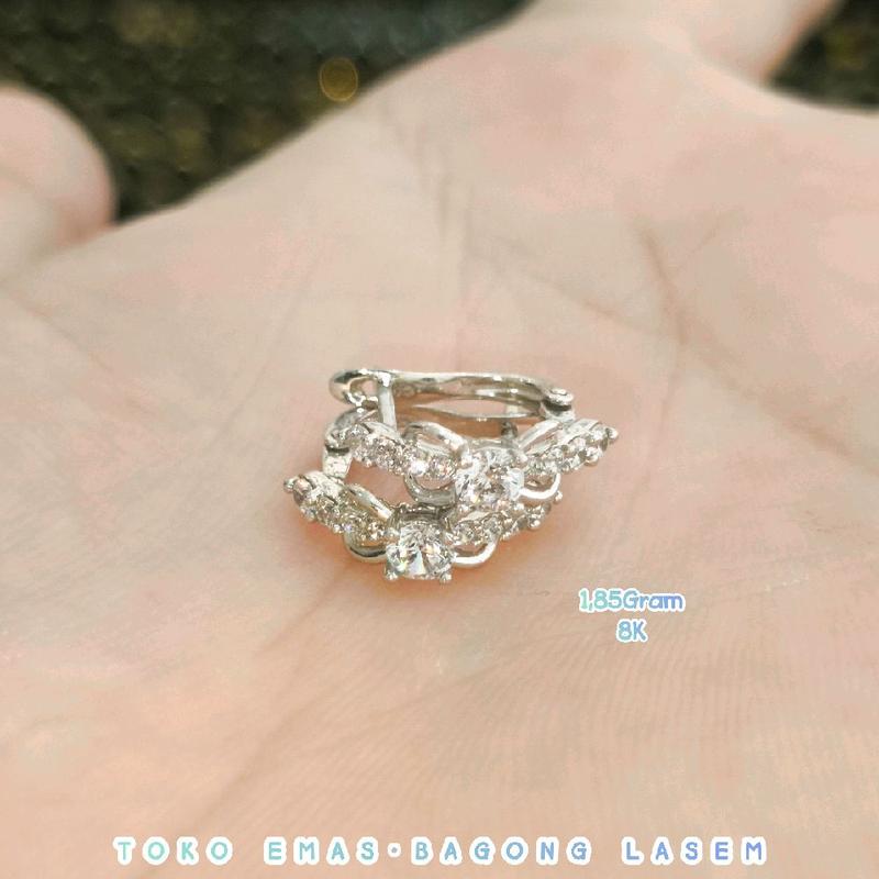 Anting Emas Putih 8K Ayu Gold - Shop | Tokopedia