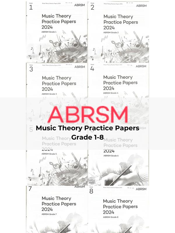 ABRSM Music Theory Practice papers 2024 Grade 1, Grade 2, Grade ...