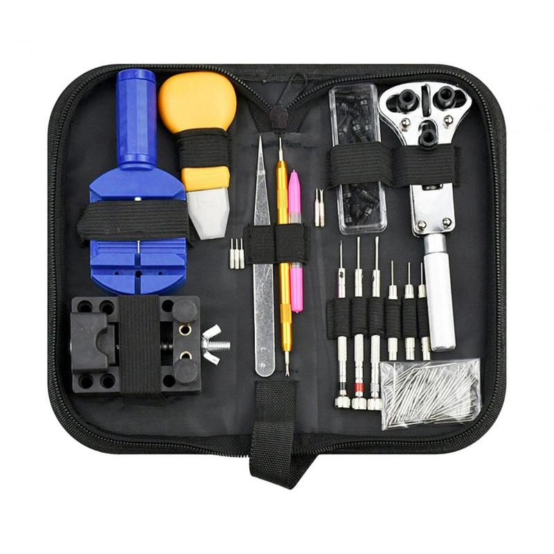 144Pcs Watch Repair Tool Kit with Carrying Case watch bands Link ...