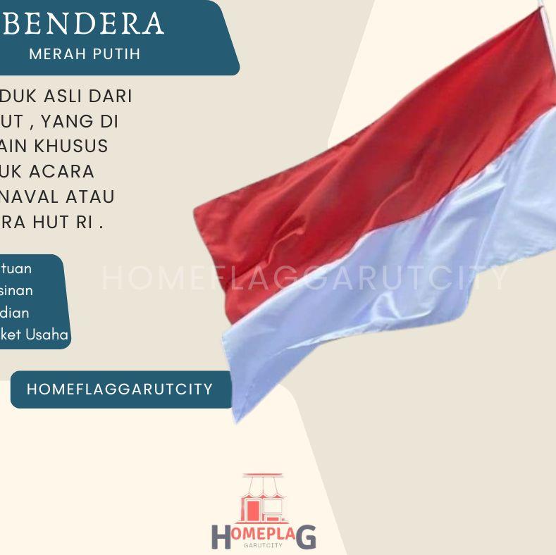 Bendera Merah Putih Ukuran 120cm x 80cm - Kain Berkualitas Tinggi ...