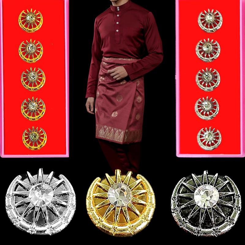 Butang Button Baju Melayu Bulan Bintang Raya Batu Premium Eksklusif ...