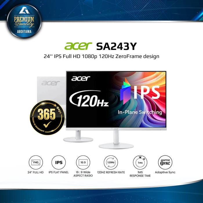 Promo Monitor LED Acer SA243Y 24'' IPS Full HD 1080p 120Hz 1ms HDMI 1.4 ...