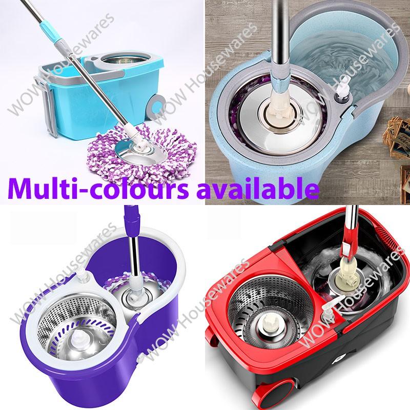 SG Stock Local seller 360˚ Auto Spin Dry Mop Set / Dust remover ...