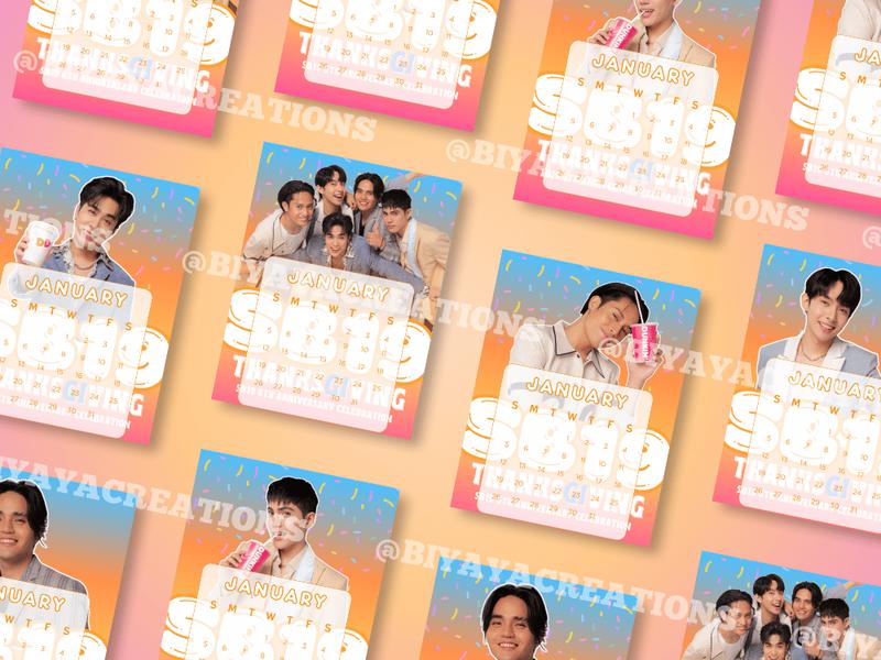 SB19 Inspired Magnetic Calendar 2025 - Orange - TikTok Shop Philippines