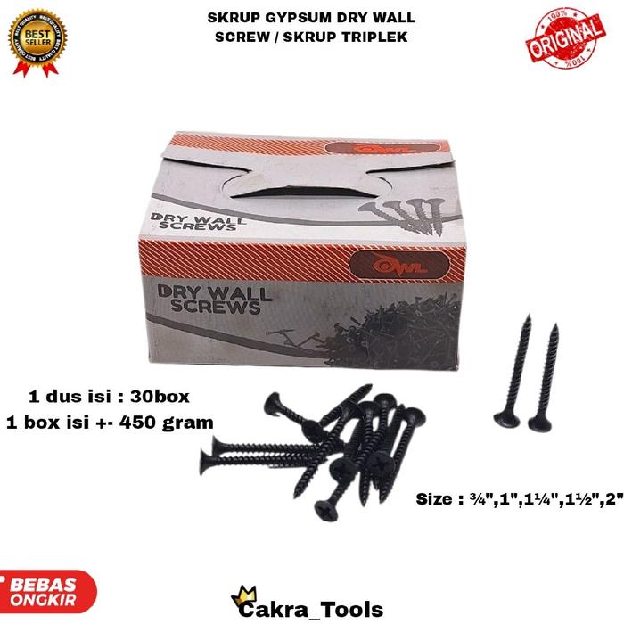 Jual Skrup Gypsum Dry Wall Screw Sekrup Kayu Sekrup Gypsum Sekrup ...