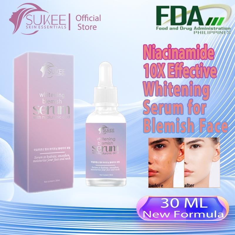 SUKEE Niacinamide Whitening Serum with Pure Hyaluronic Acid Moisturizes ...